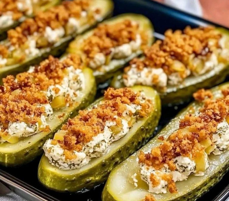 Crunchy Air Fryer Stuffed Pickles – Sweet Recipes